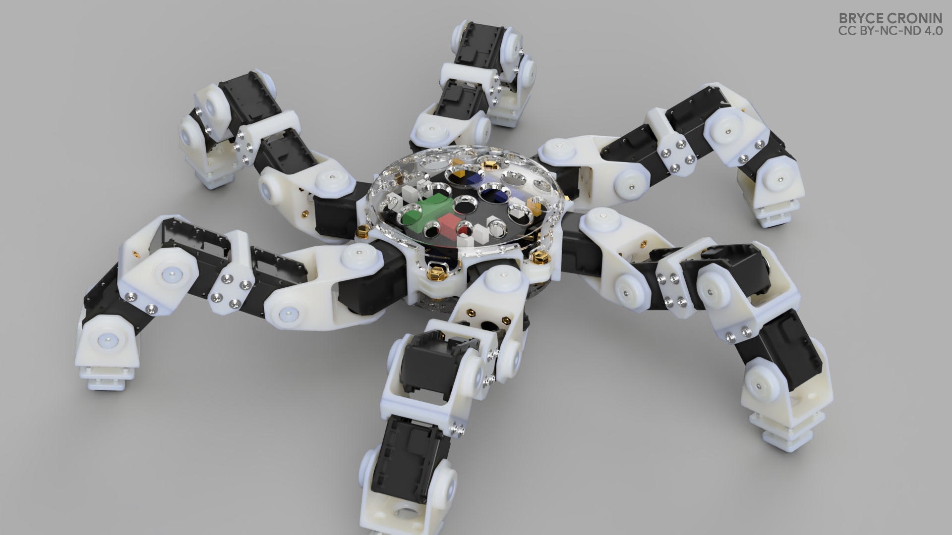 Anansi Hexapod Robot Frame von Bryce | Kostenloses STL-Modell ...
