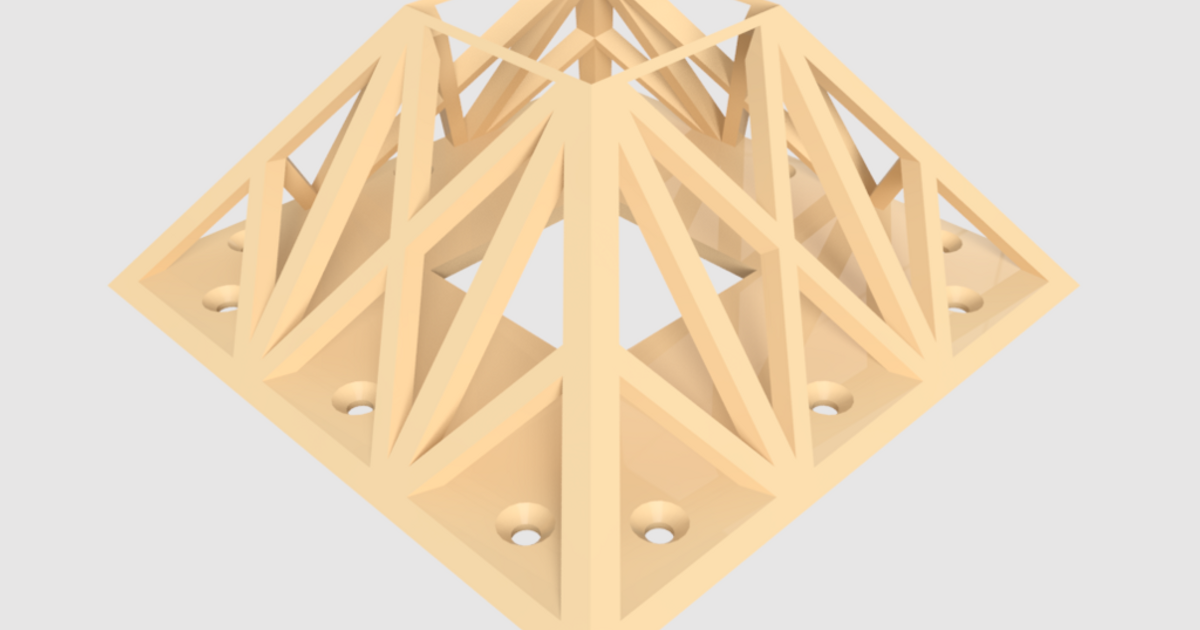 LED Bridge Lamp Base by Sponge | Download free STL model | Printables.com