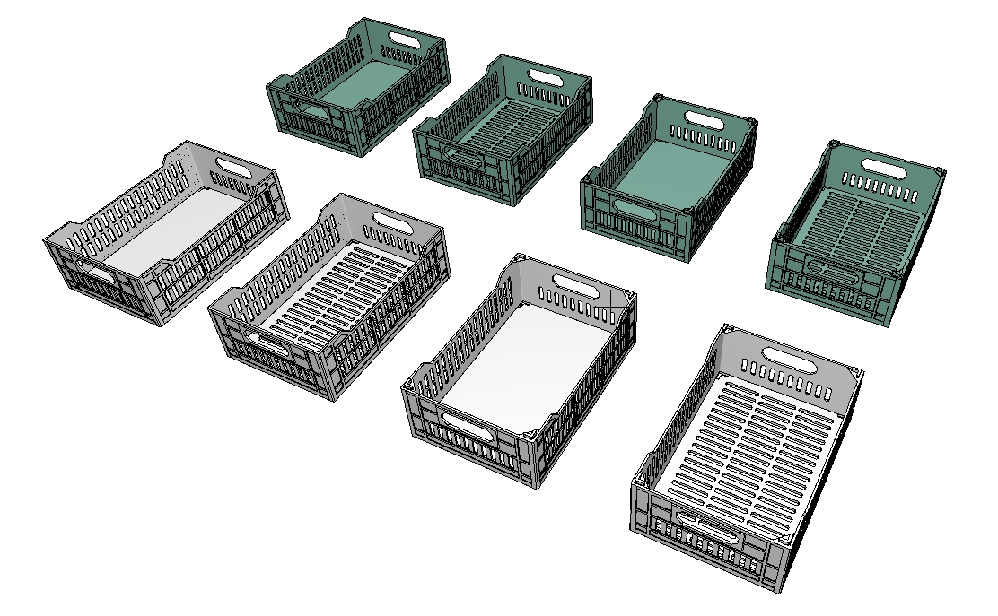 Stackable Crate Plus (less material) | REMIX by Print-Head | Download ...