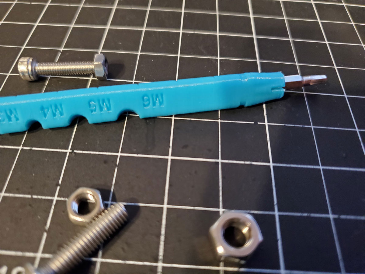 Multi-Function Pen with a Metric Ruler, Nut and Screw Sorter. Magnet ...