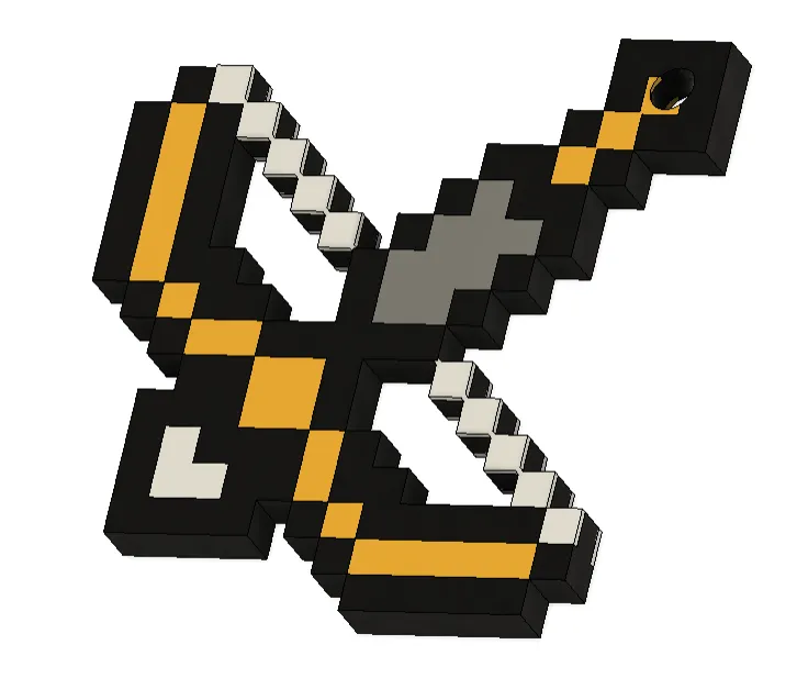 minecraft inspired crossbow keychain by orama3dvibes | Download free ...