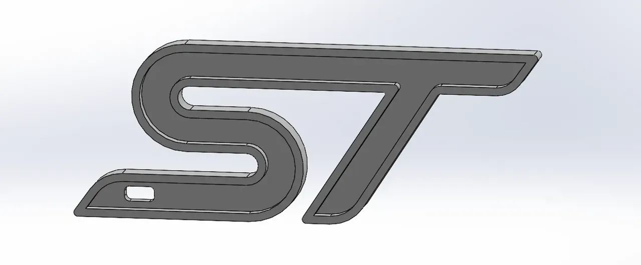 Ford ST Line Keychain by Cristian | Download free STL model ...