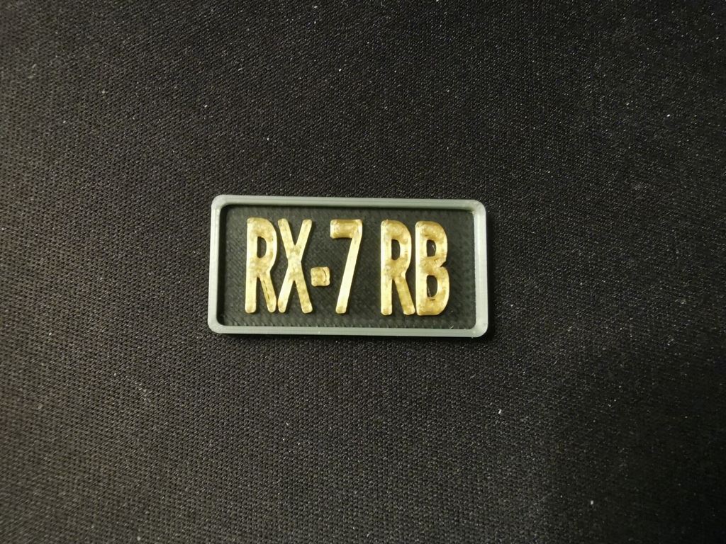 License plate RC 1:10 by Sanka | Download free STL model | Printables.com