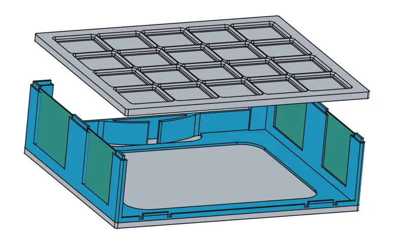 Modular Shelving for Gridfinity Case Light by Jeff Marsh | Download ...