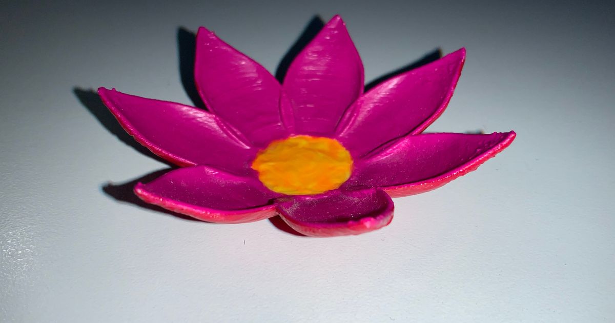 Simple Flower Fleur by Zouïguy | Download free STL model | Printables.com