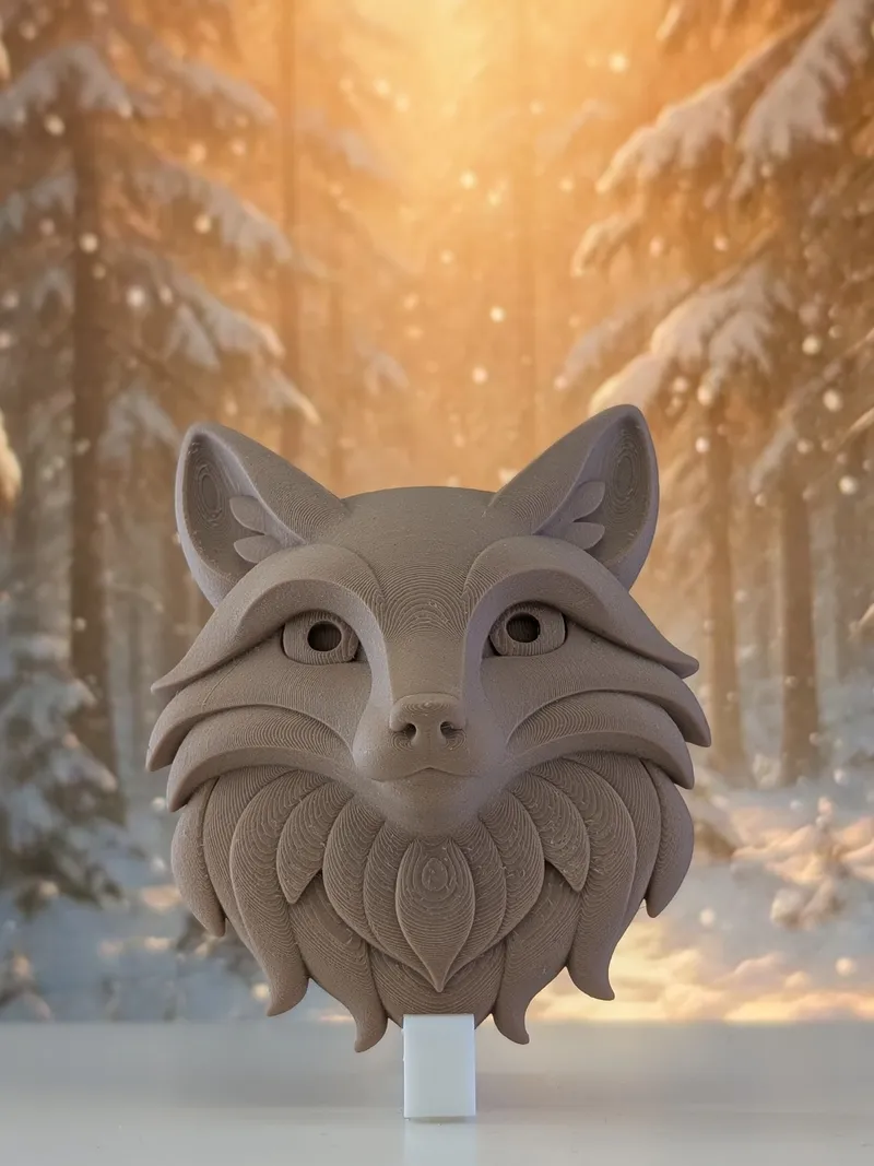 Fox Head – Ready-to-Hang Wall Sculpture by yap | Download free STL ...