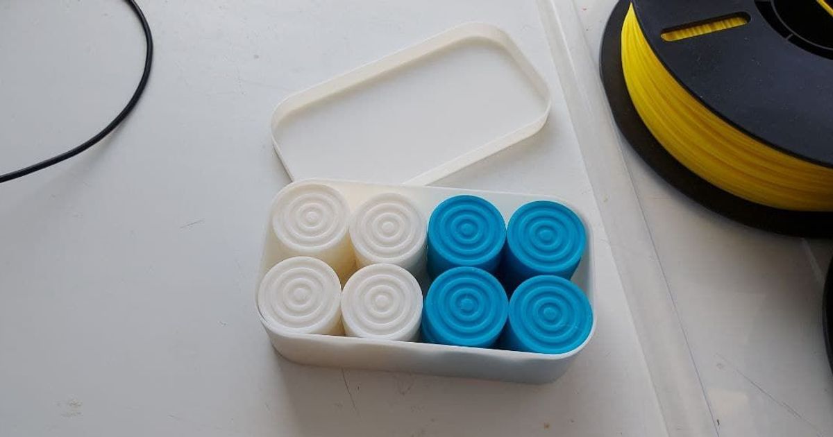 Simple checkers with neat storage box for 8x8 board by Tilbert ...