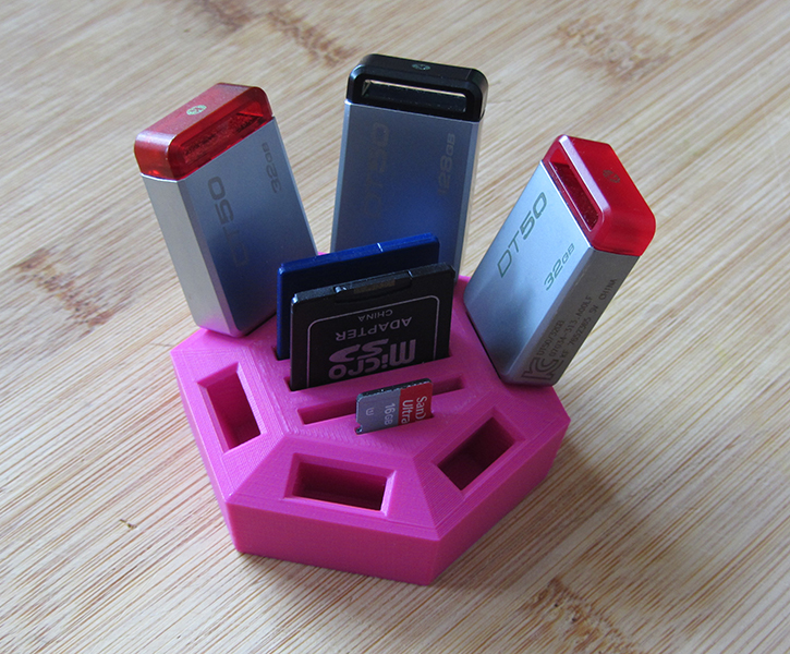 Compact USB SD MicroSD Holder by DigitAl | Download free STL model ...