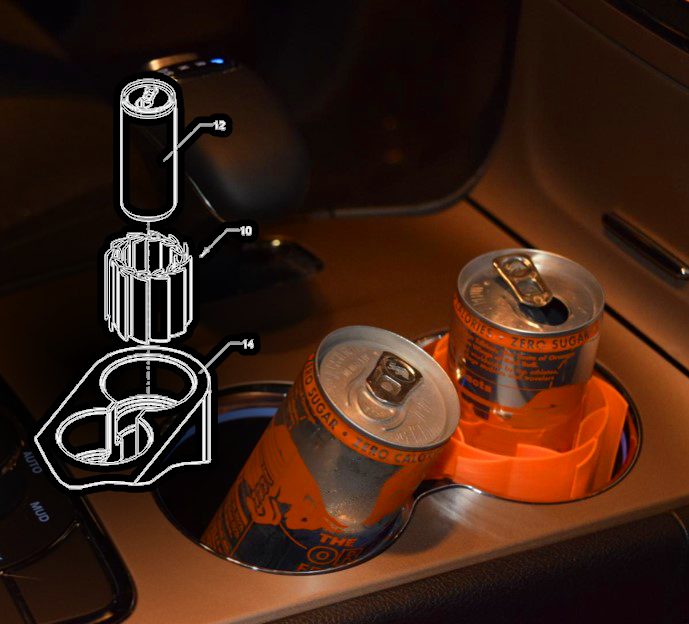 Flexible Slim Can Adapter for Cup Holder (250ml and 12oz) by ...