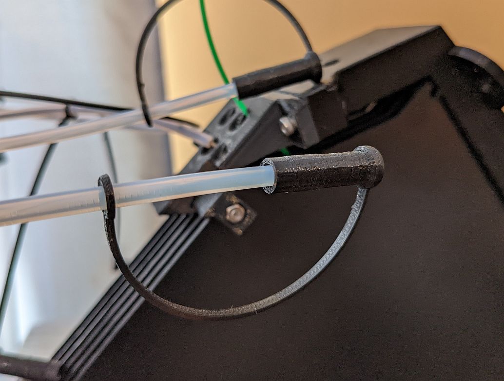 PTFE Tube cap with filament catch and retaining strap by ltlowe ...