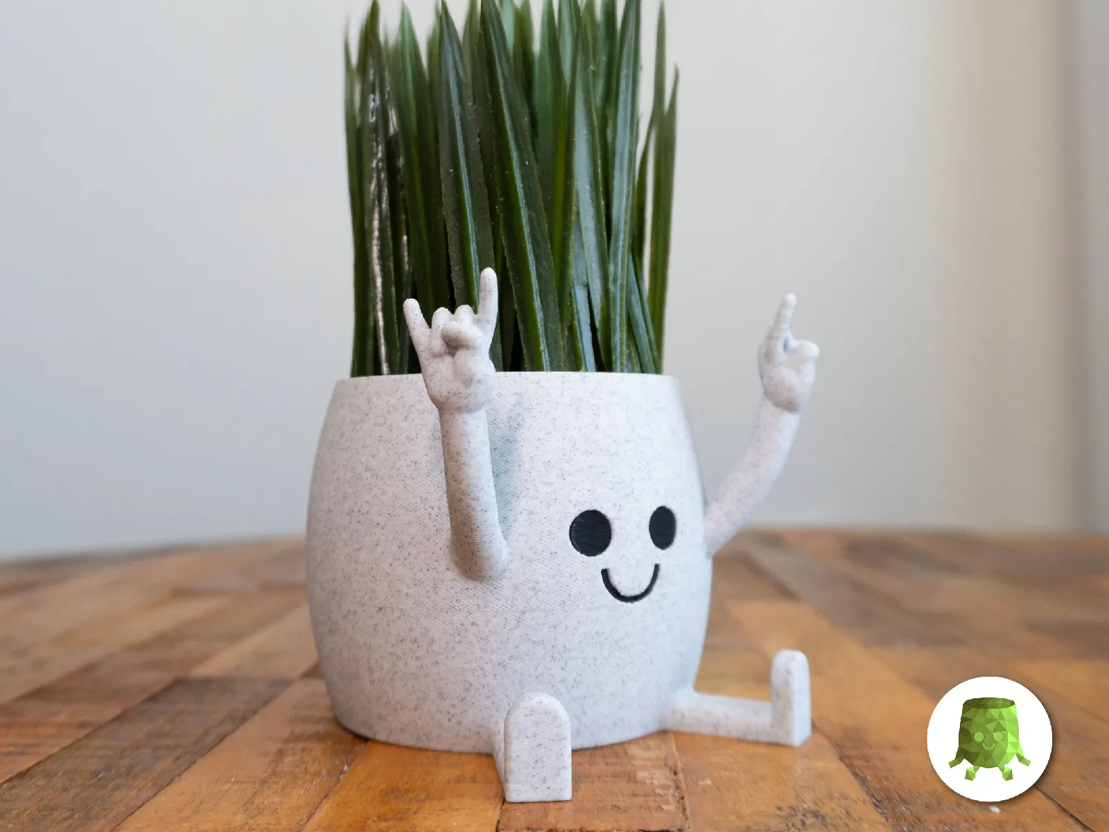 Happy Sitting Pot Peace Out Hand by TomoDesigns | Download free STL ...