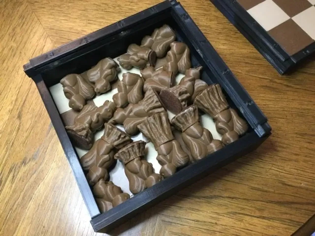 Sectioned Magnetic Chessboard +Box, with Chess Notation Labels and 45mm ...