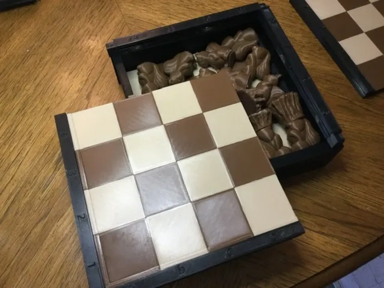 Sectioned Magnetic Chessboard +Box, with Chess Notation Labels and 45mm ...