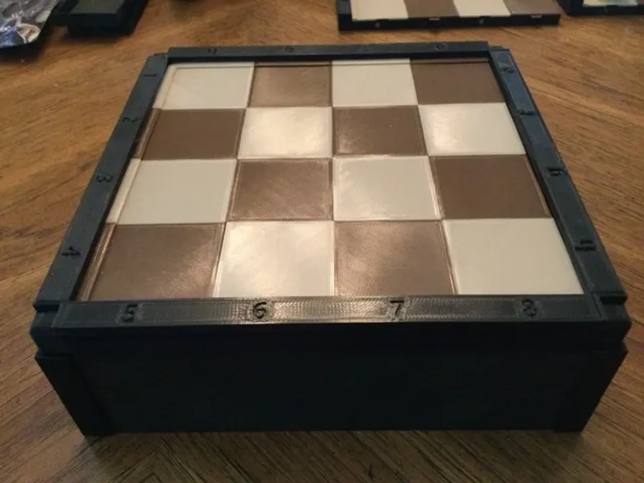 Sectioned Magnetic Chessboard +Box, with Chess Notation Labels and 45mm ...