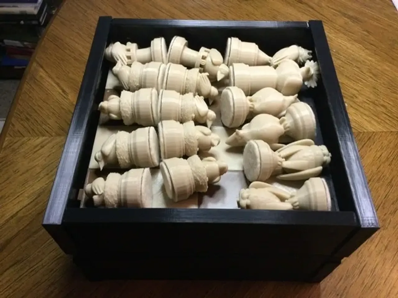 Sectioned Magnetic Chessboard +Box, with Chess Notation Labels and 45mm ...