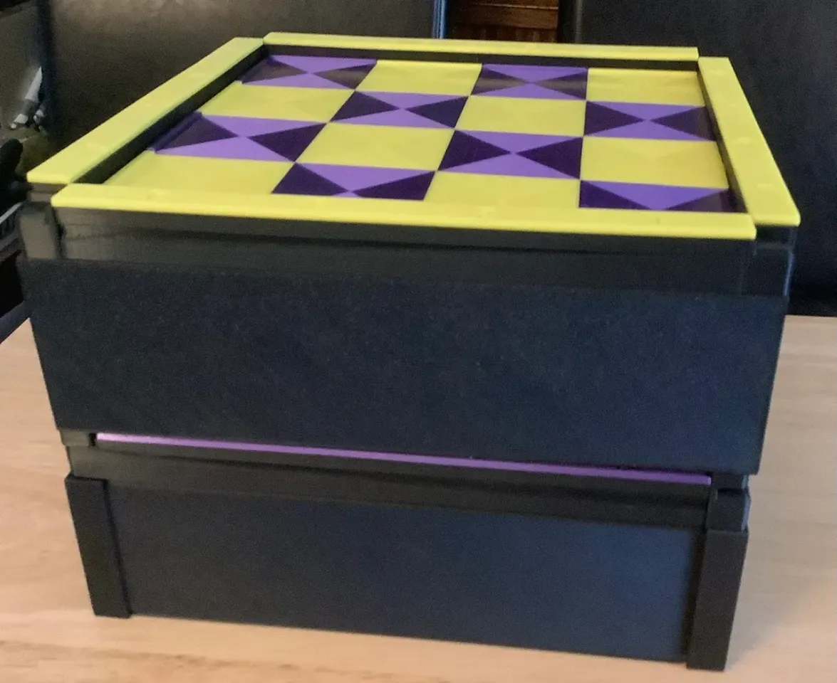 Sectioned Magnetic Chessboard +Box, with Chess Notation Labels and 45mm ...