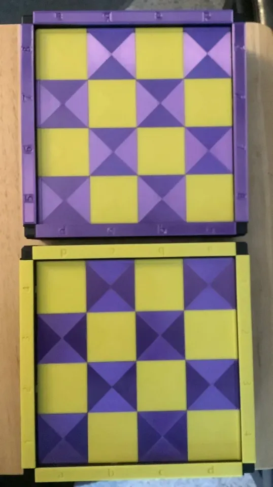 Sectioned Magnetic Chessboard +Box, with Chess Notation Labels and 45mm ...