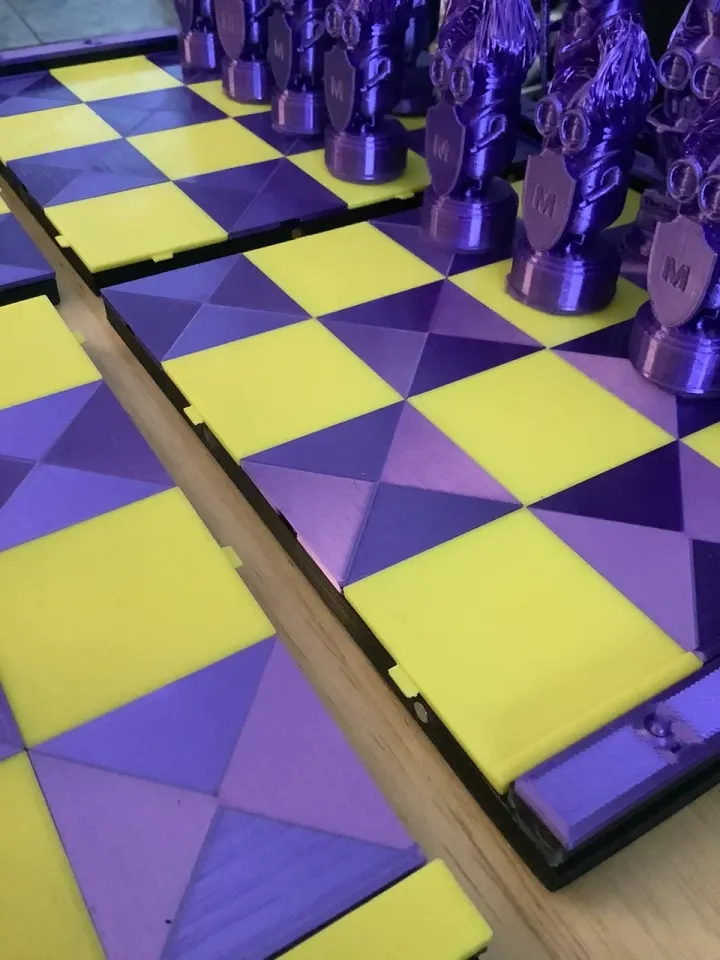 Sectioned Magnetic Chessboard +Box, with Chess Notation Labels and 45mm ...