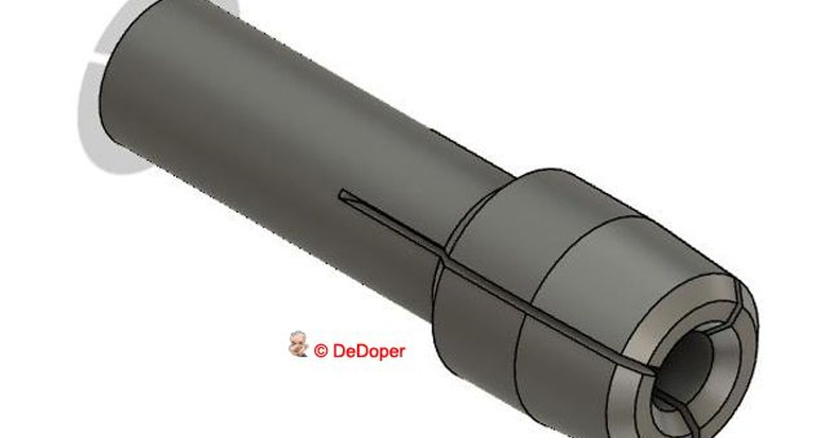 Dremel collet for 1.5 mm and 2 mm by Dedoper | Download free STL model ...