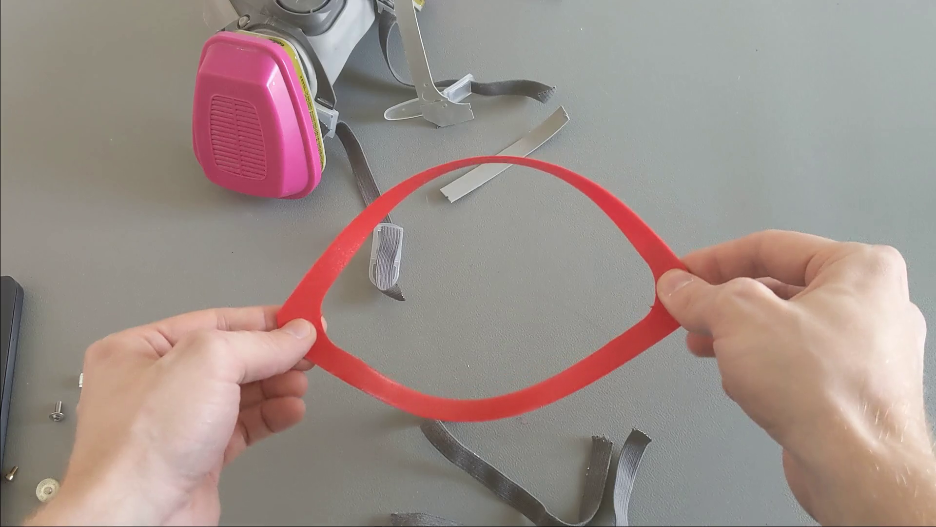 3M 6200 Respirator Gas/dust mask straps #repair by Open Hardware ...