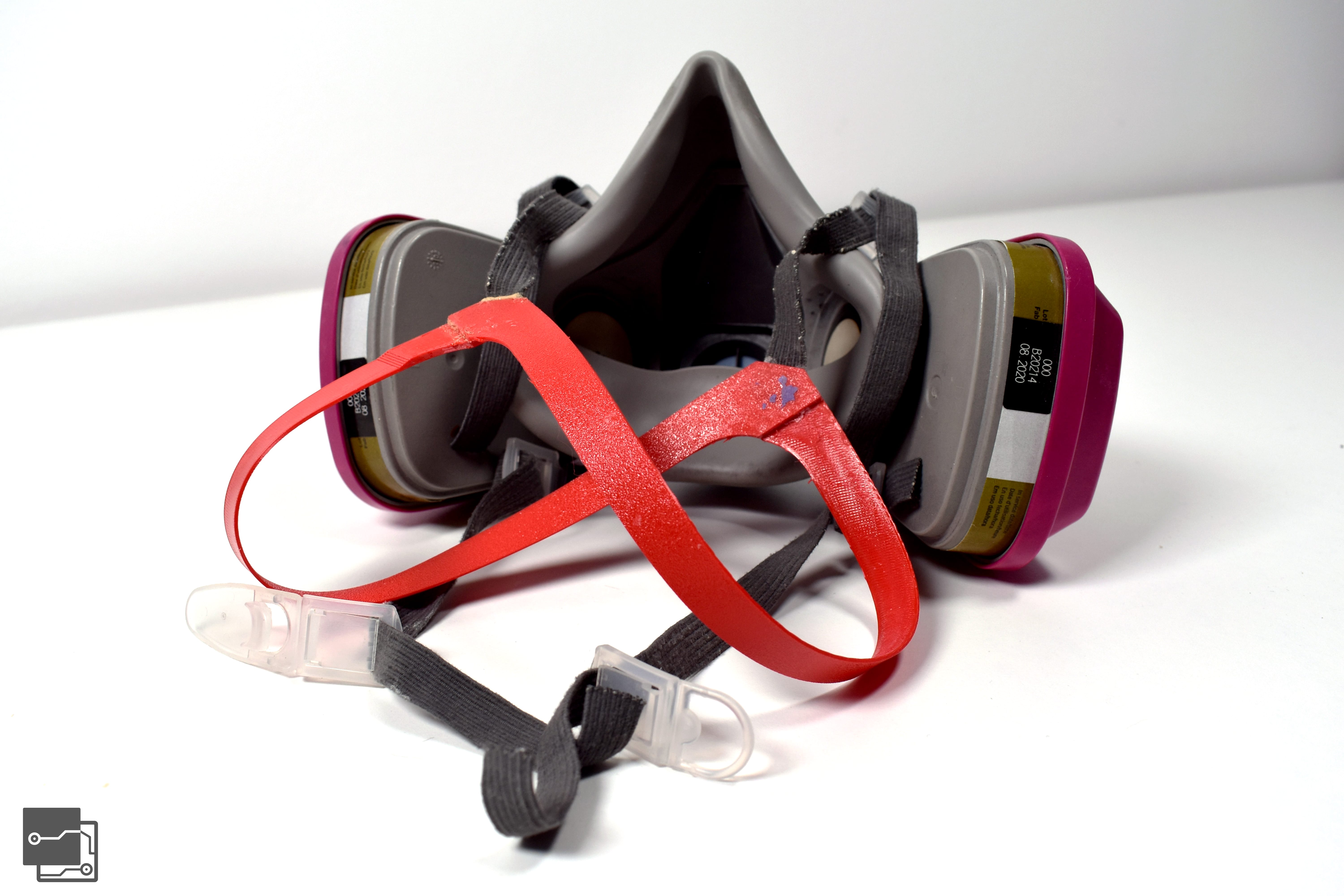 3M 6200 Respirator Gas/dust mask straps #repair by Open Hardware ...