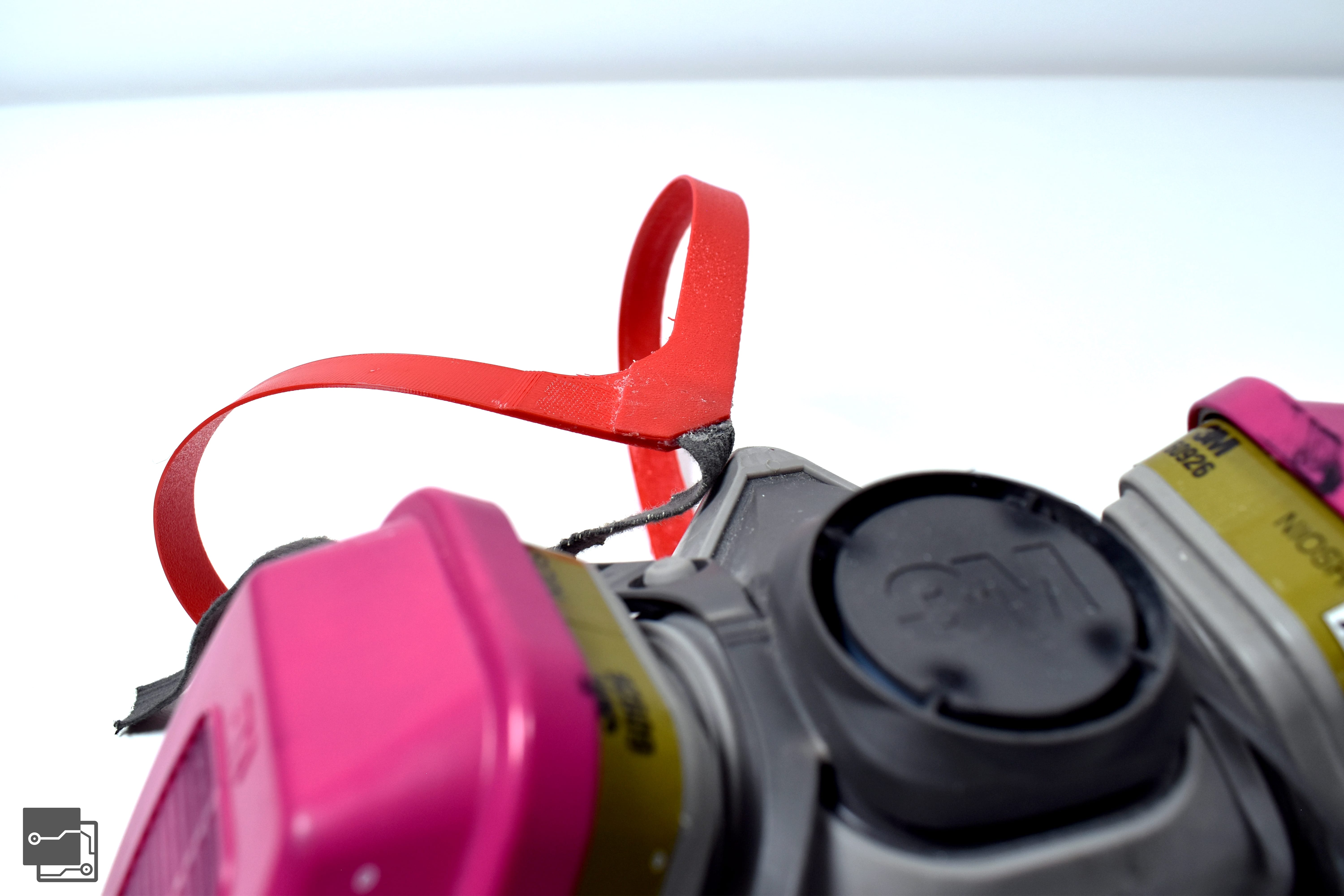 3M 6200 Respirator Gas/dust mask straps #repair by Open Hardware ...