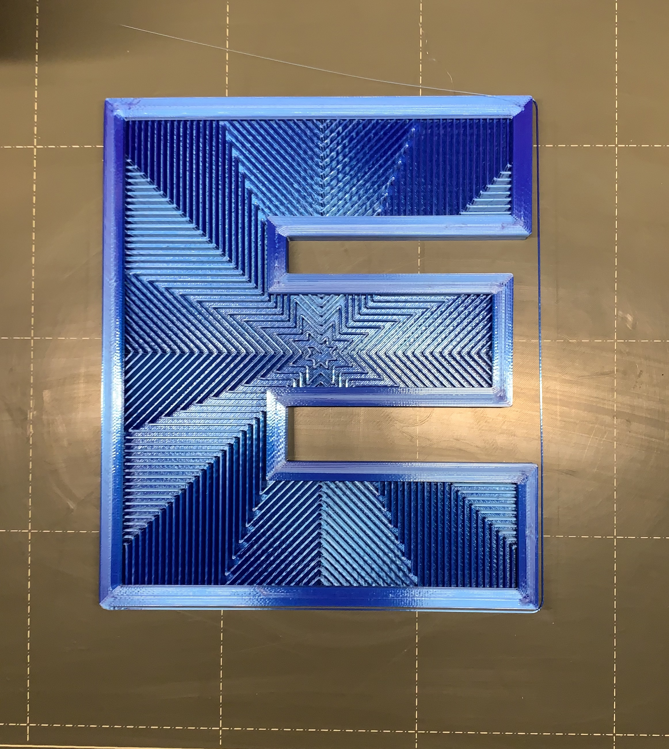 Monogram Letter E with STL File added 4/29 por Art G | Descargar modelo ...