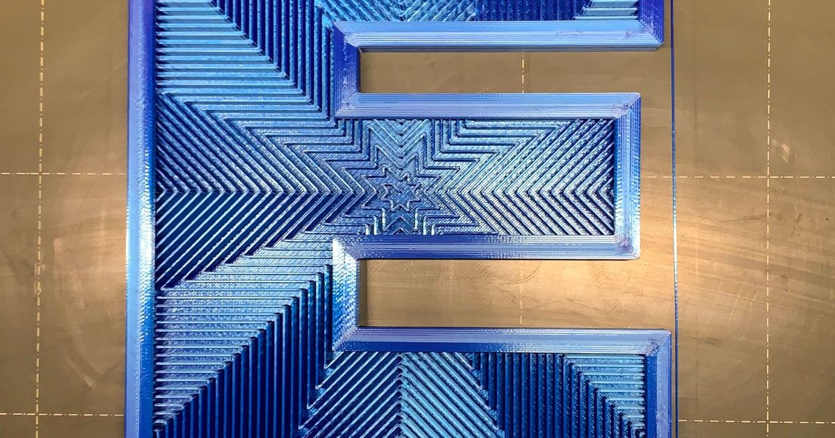 Monogram Letter E with STL File added 4/29 por Art G | Descargar modelo ...