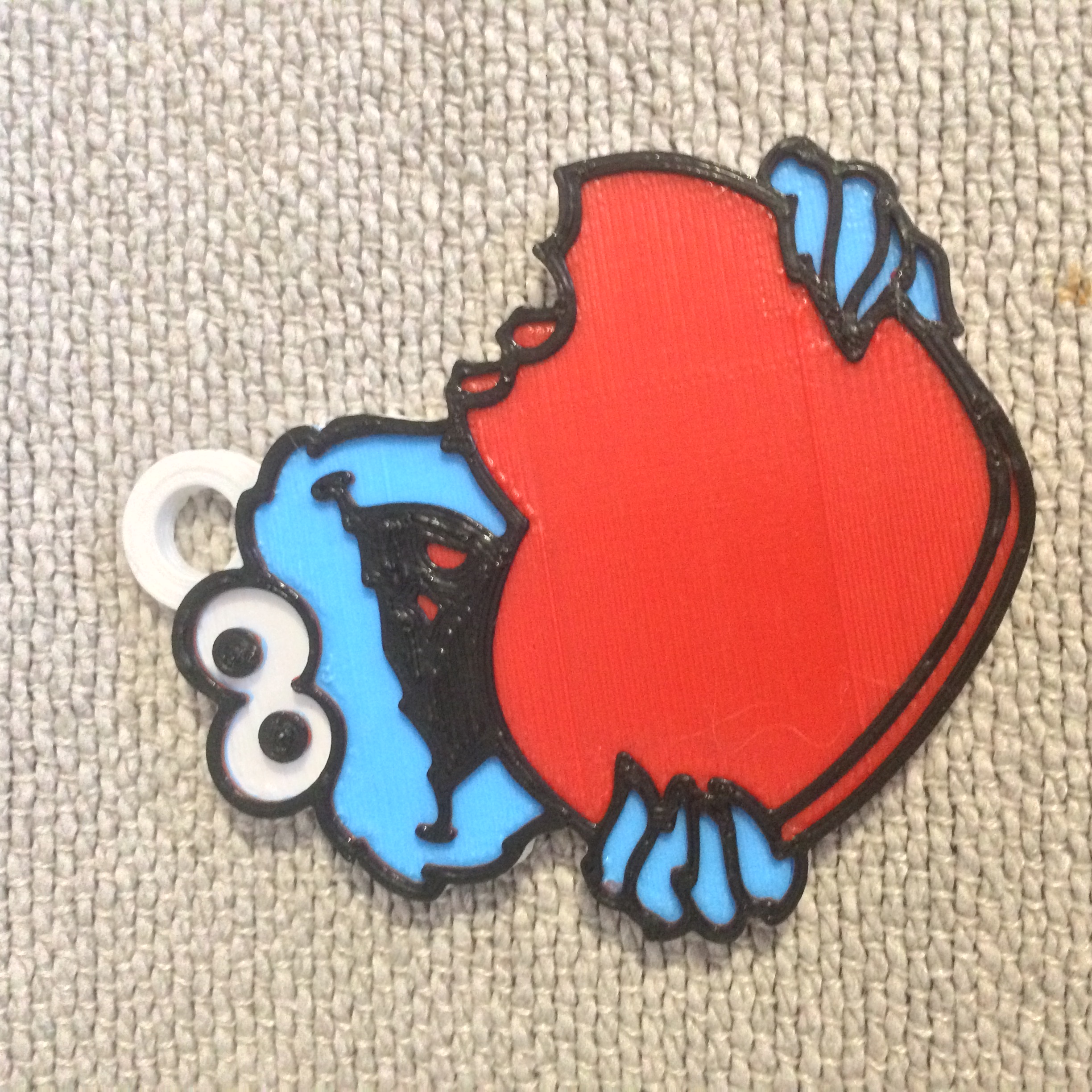 Valentine's Day Cookie Monster Pendant by SHR3D.eu | Download free STL ...