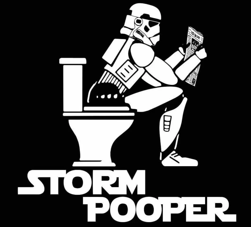 Storm Pooper toilet sign by Finder_01 | Download free STL model ...