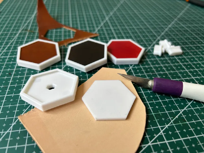 Leather colour swatch frames for IKEA Skadis by deLederman | Download ...