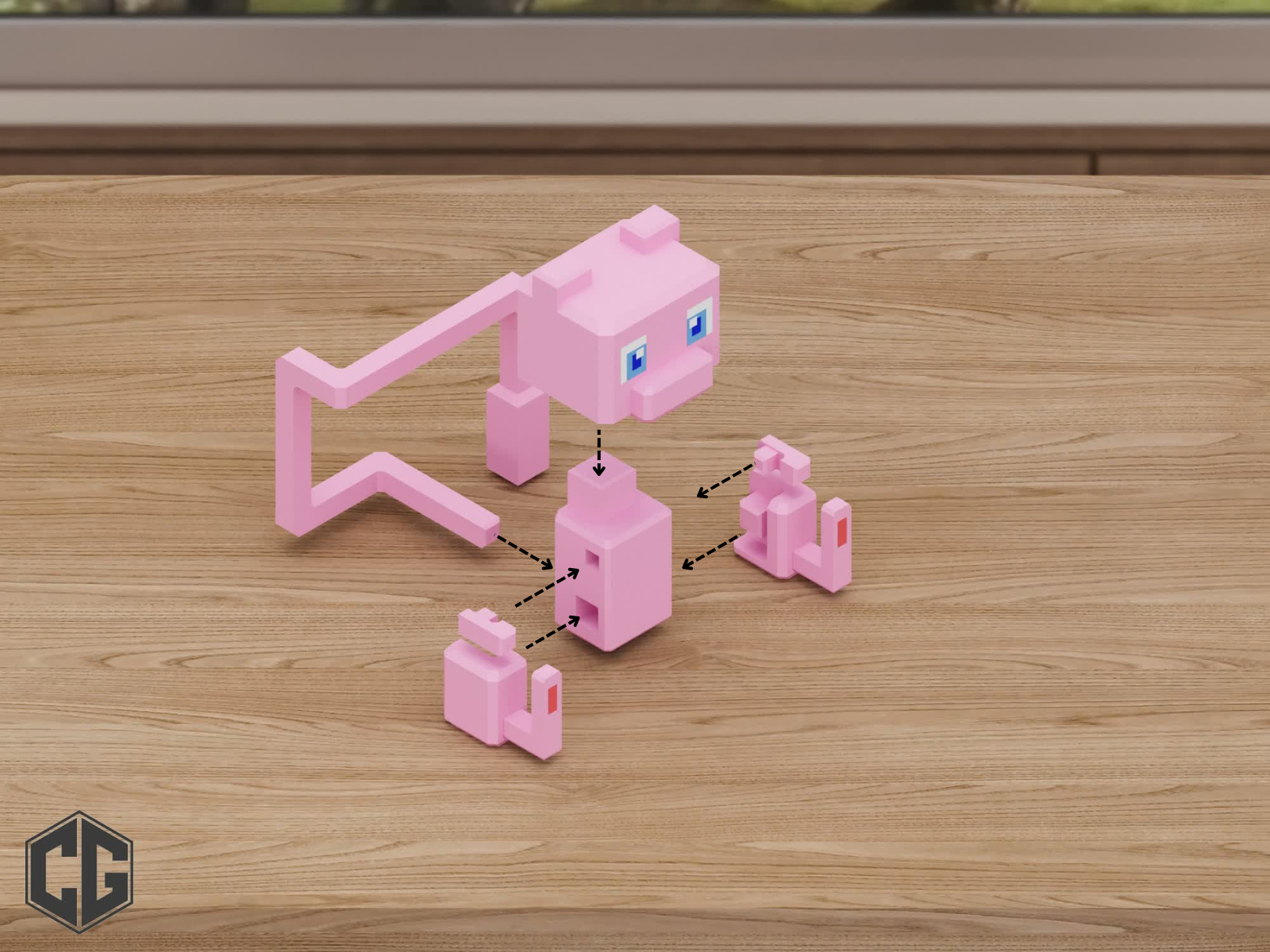 Mew Pokemon Multipart by CG3D | Download free STL model | Printables.com