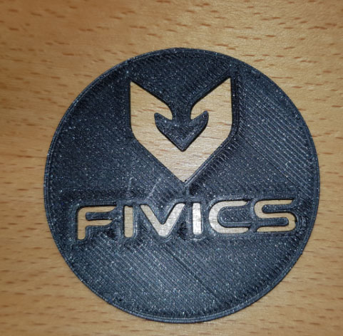 Fivics logo round by Msmn | Download free STL model | Printables.com