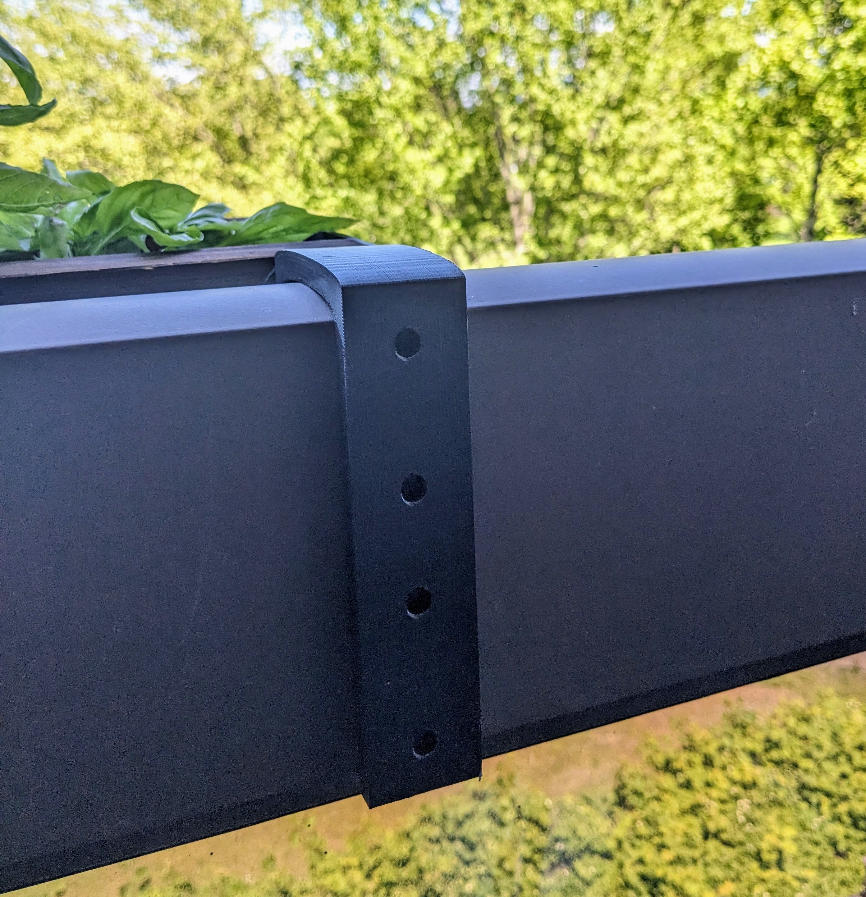 Balcony/Patio Railing Window Box Planter by Frank | Download free STL model | Printables.com