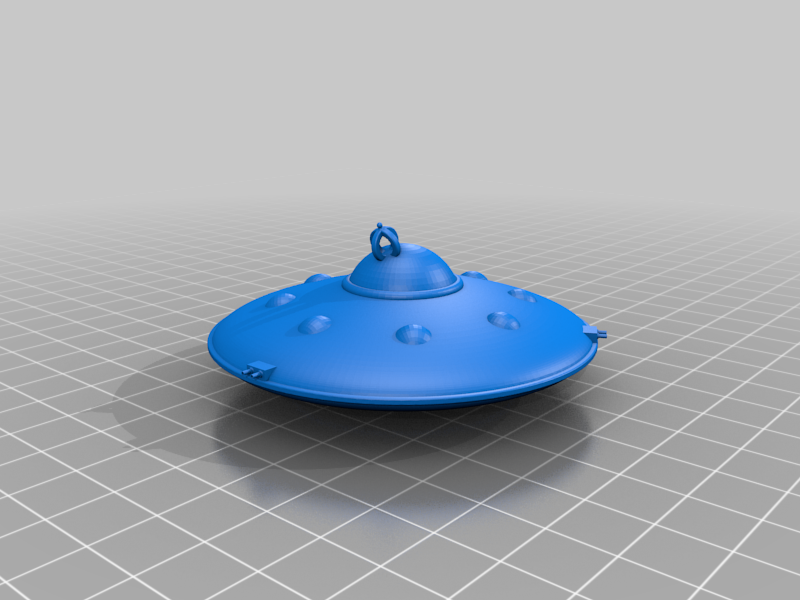 Flying Saucer/UFO Ornament by Alex Gassaway | Download free STL model ...