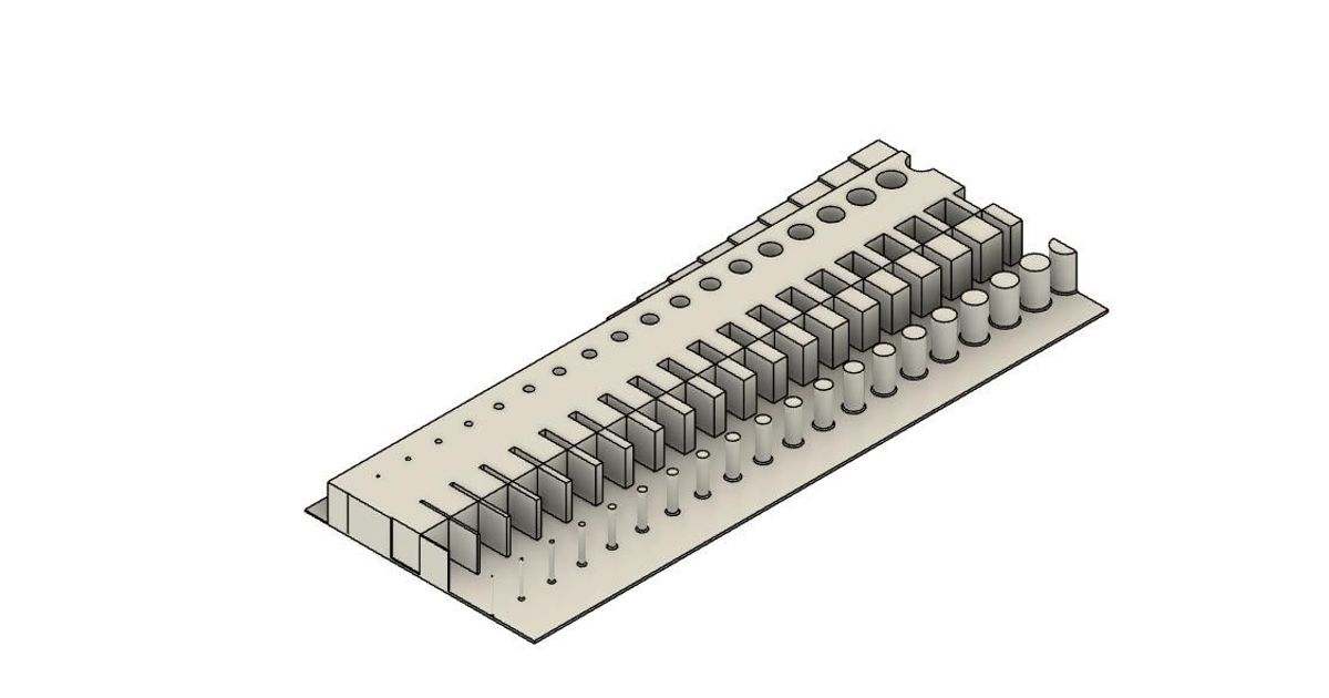 Calibration test for resin printers by Fheder | Download free STL model ...
