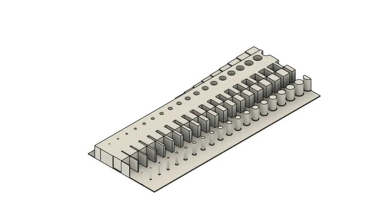 Calibration test for resin printers by Fheder | Download free STL model ...