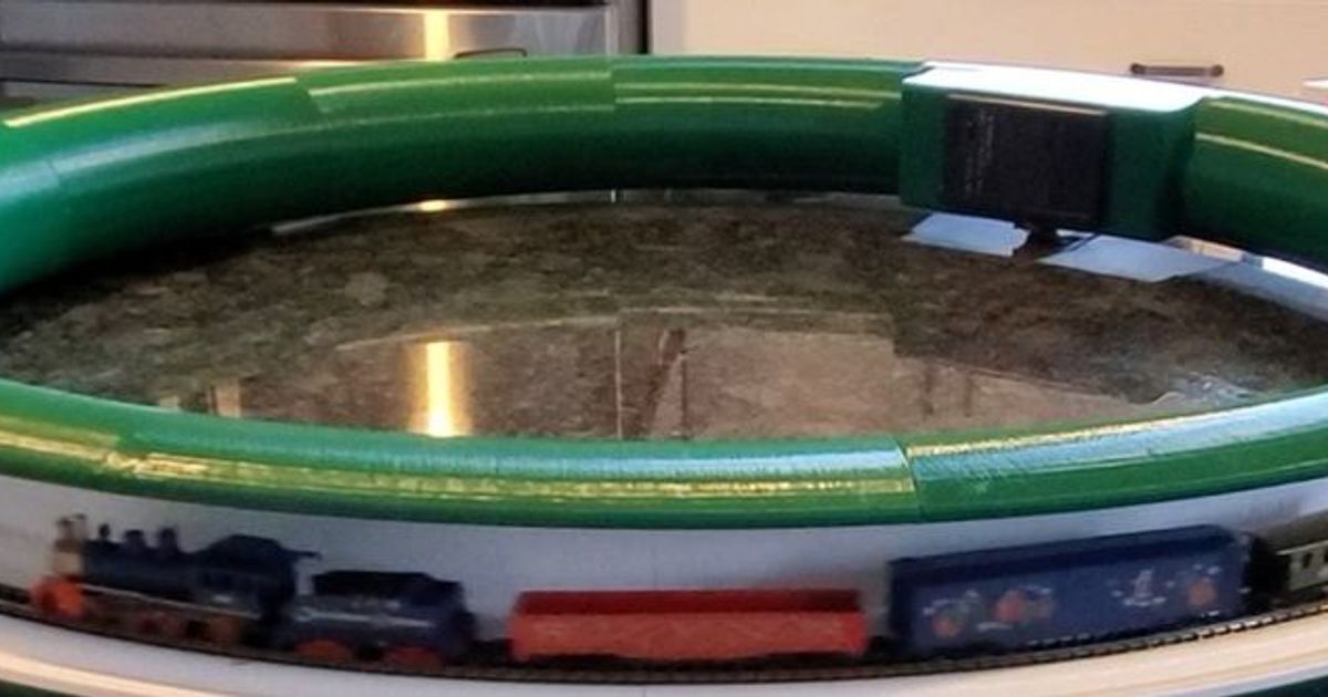 Z-Scale Christmas Tree Train Ring by Aspengt | Download free STL model ...