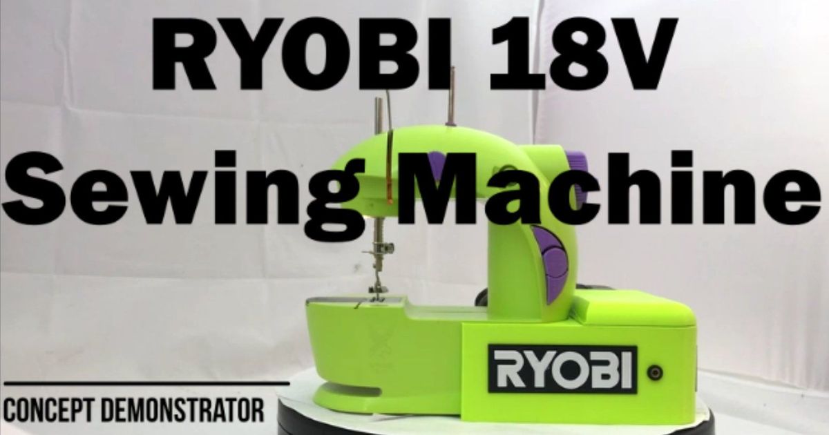 RYOBI 18V Sewing Machine by Simple3D | Download free STL model ...