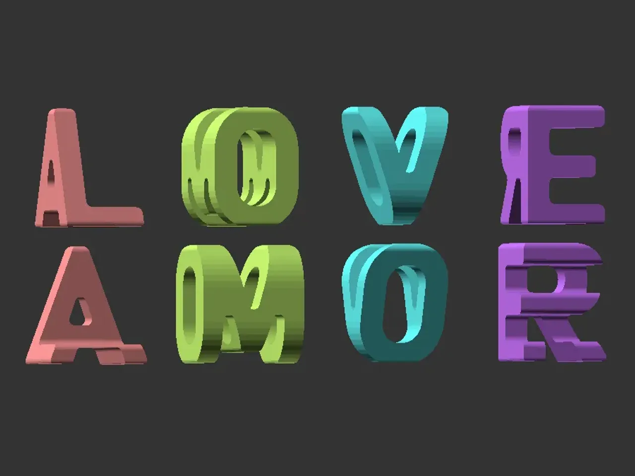 LOVE letter by Jack | Download free STL model | Printables.com