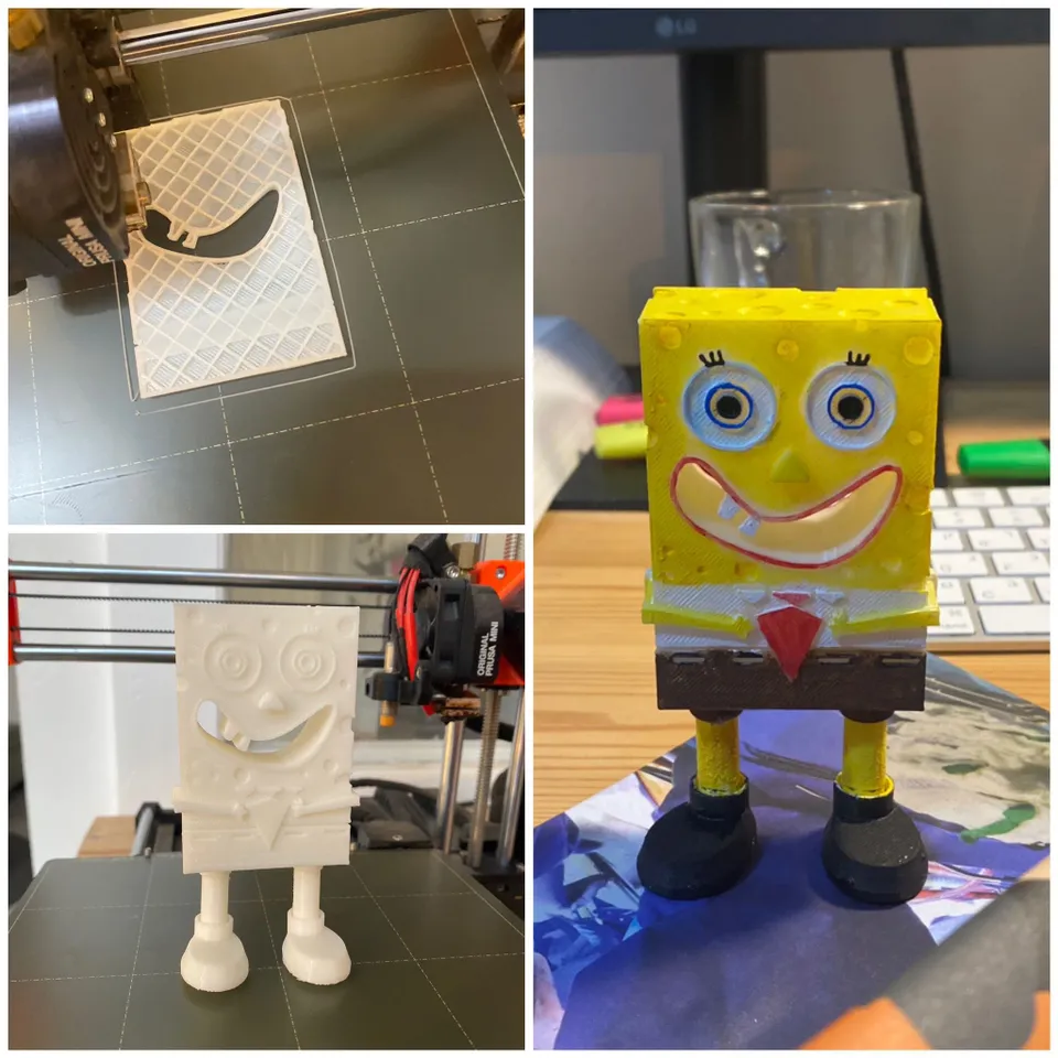 Creepy SpongeBob by dgastrin | Download free STL model | Printables.com