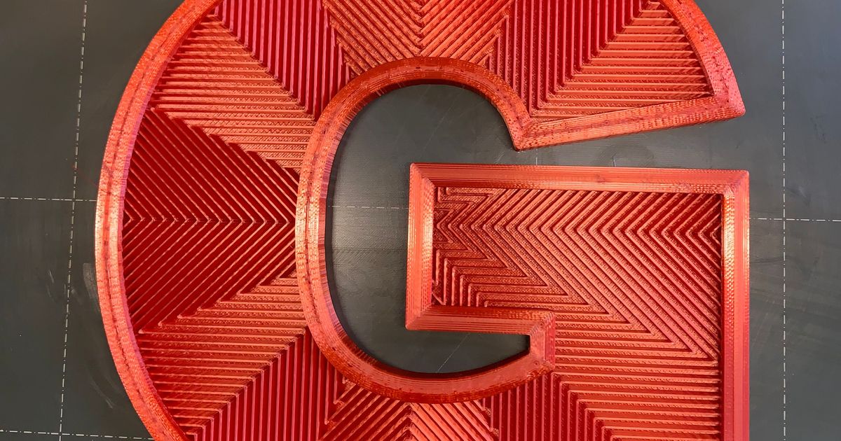 Monogram Letter G with STL File added 4/29 by Art G | Download free STL ...