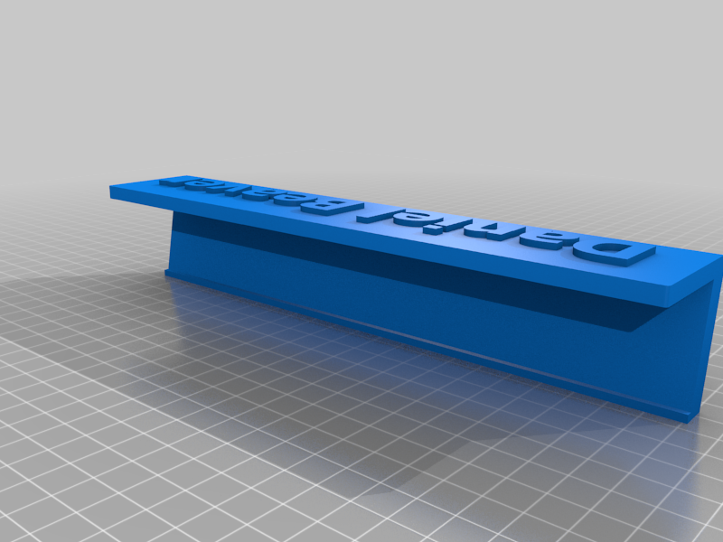 Configurable Nameplate by Beaver | Download free STL model | Printables.com