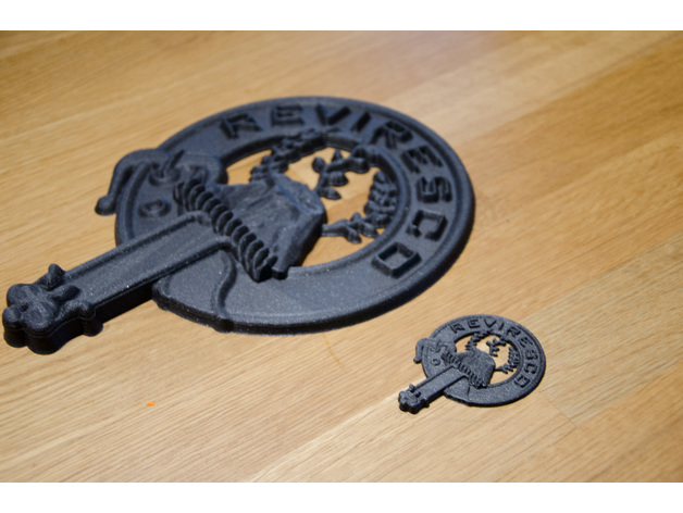 Clan Macewen Crest Badge Reviresco By Dreamy Download Free Stl Model