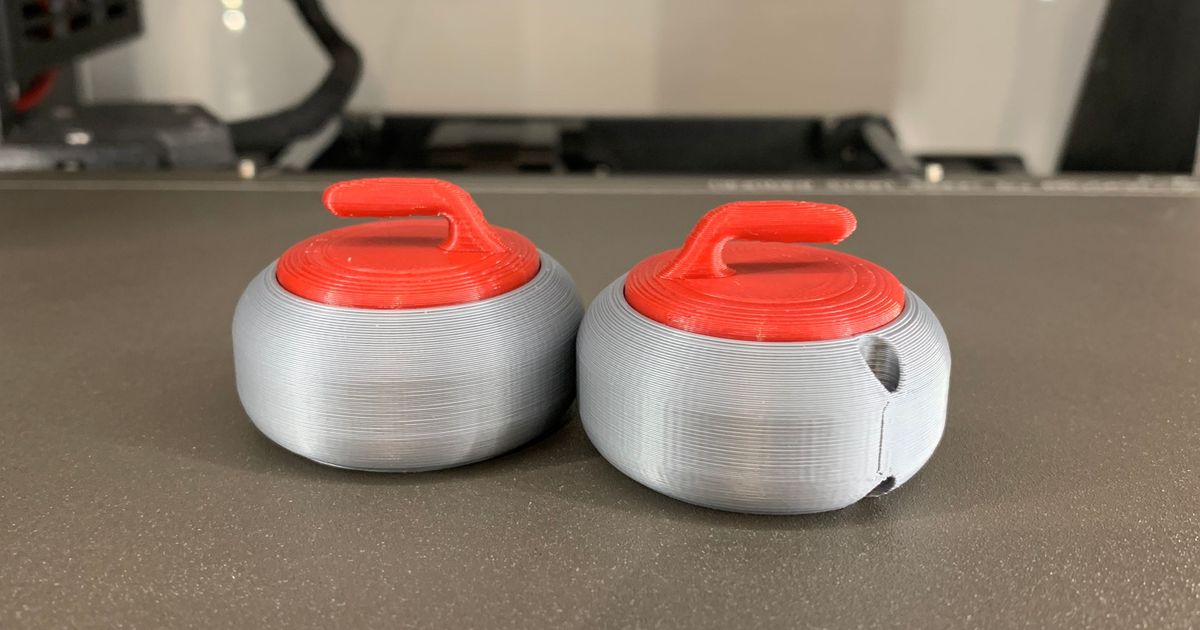 Curling Stone Keychain by Adam Schreiber | Download free STL model ...