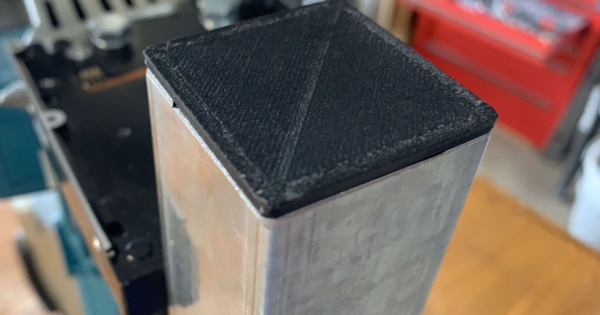 Square Pipe End Cap by Wiseone | Download free STL model | Printables.com