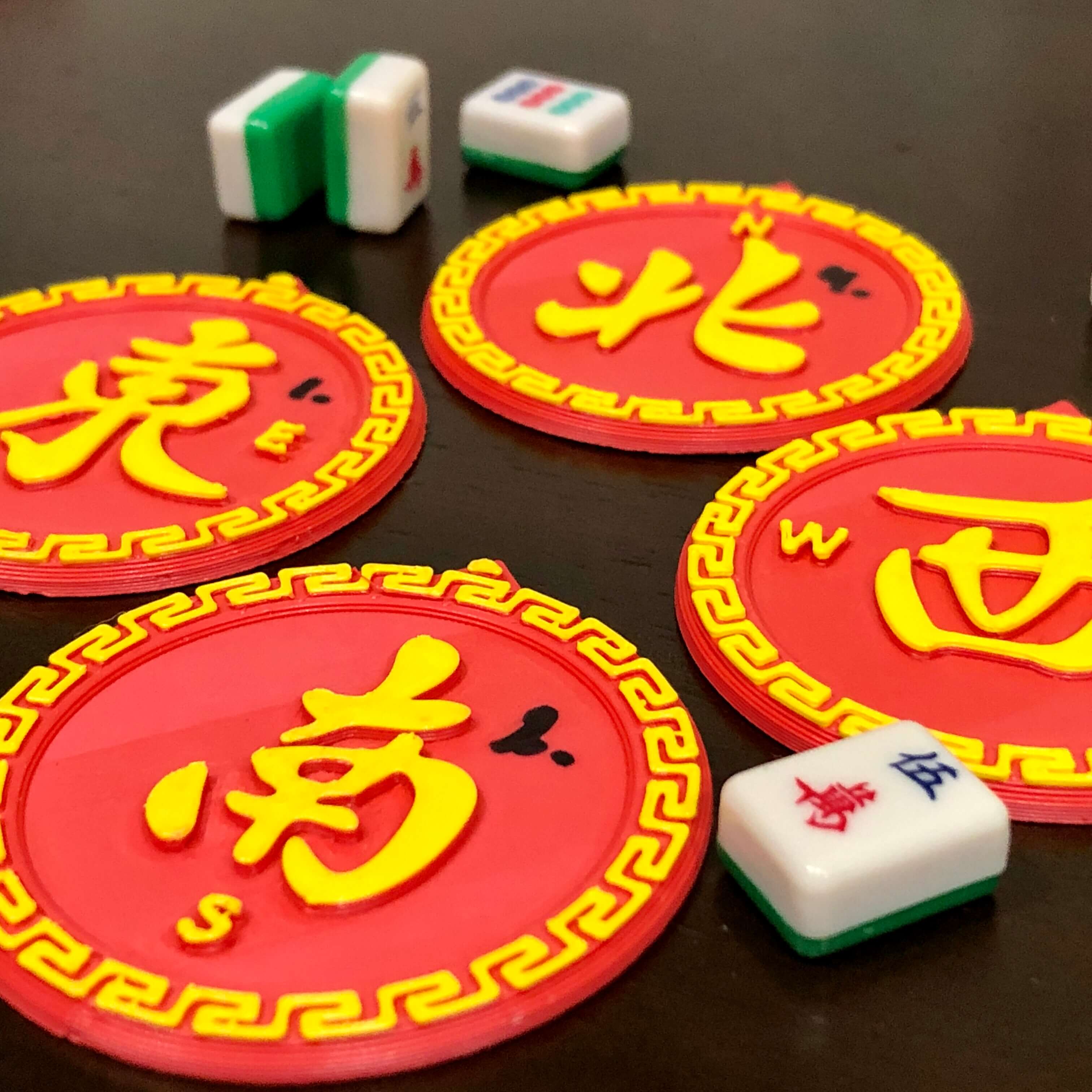 Mahjong Wind Tokens por Dany Sánchez | Descargar modelo STL gratuito ...