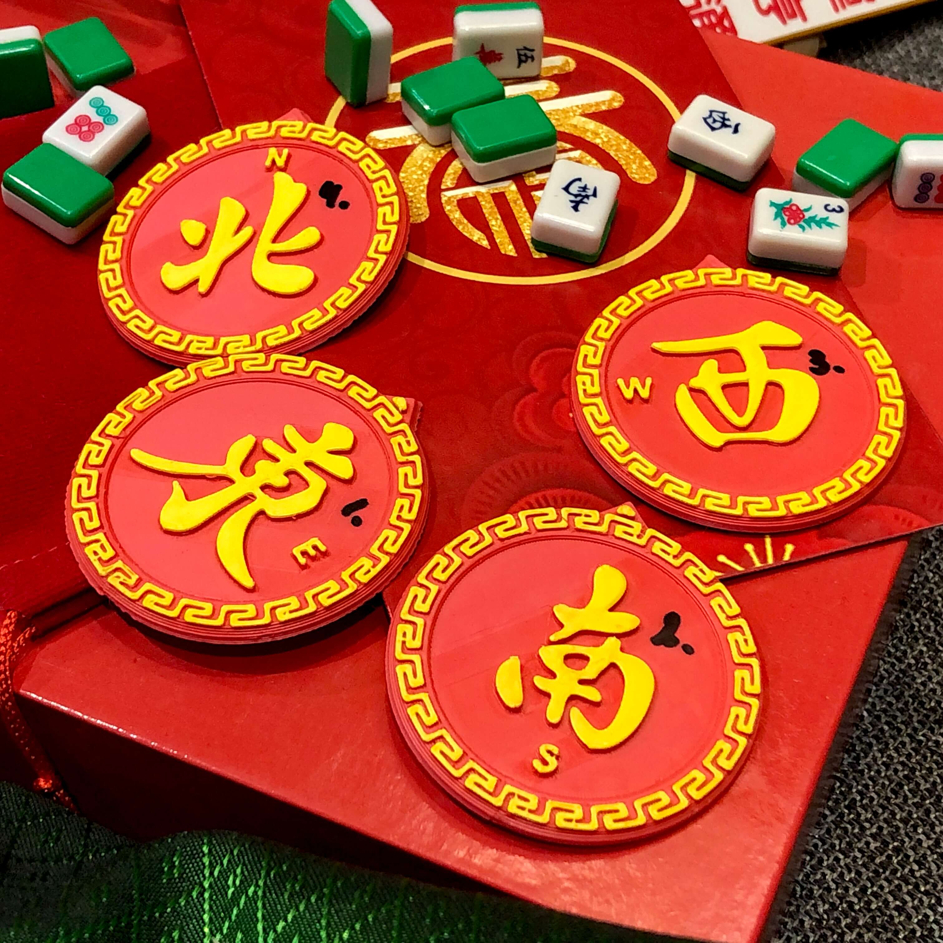 Mahjong Wind Tokens por Dany Sánchez | Descargar modelo STL gratuito ...