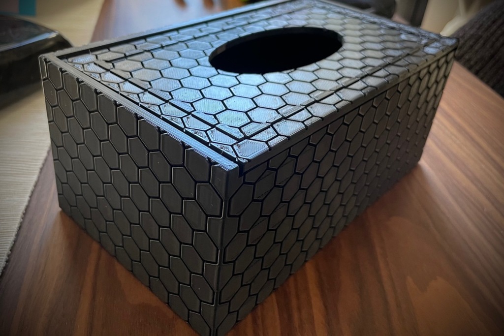 Geometric / Hexagonal Tissue Box / Dispenser by Jonathan Levi | Download free STL model ...
