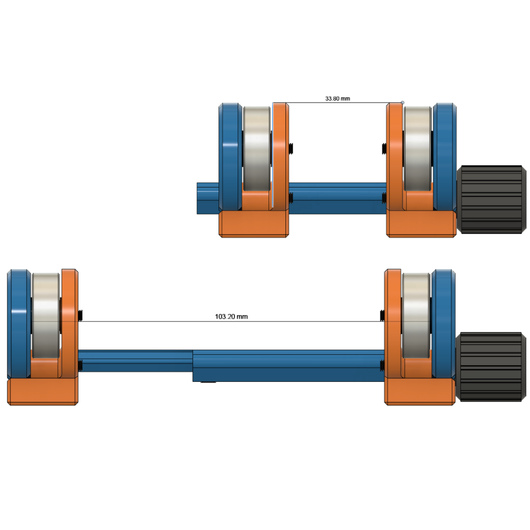 Spool holder width adjustable por The3Dfox | Descargar modelo STL ...